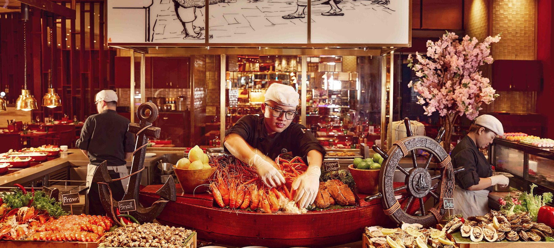 Nhà hàng buffet Saigon Café - Khách sạn Sheraton Saigon